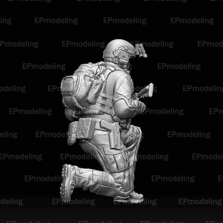 3D Printable US RANGER SOLDIER by Dmitry Tishchenkov