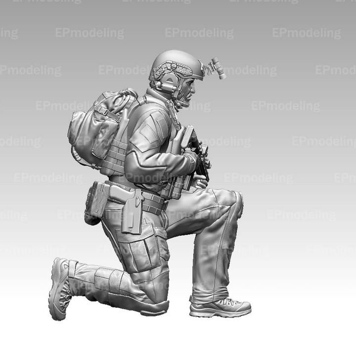3D Printable US RANGER SOLDIER by Dmitry Tishchenkov