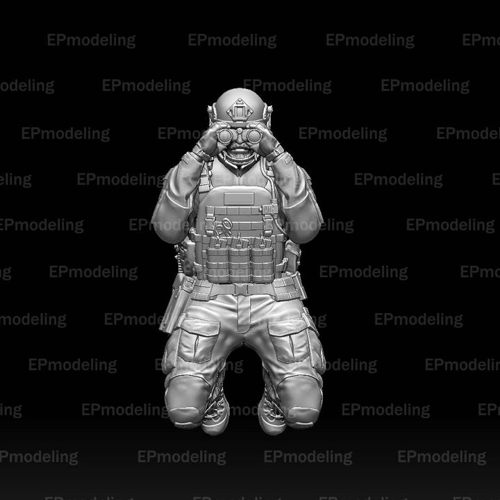 3D Printable US RANGER SOLDIER by Dmitrii Tishchenkov