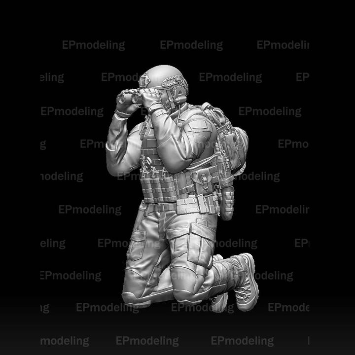 3D Printable US RANGER SOLDIER by Dmitrii Tishchenkov