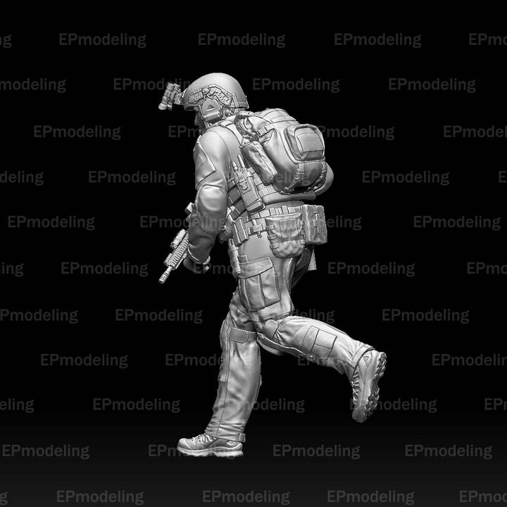 3D Printable US RANGER SOLDIER by Dmitry Tishchenkov