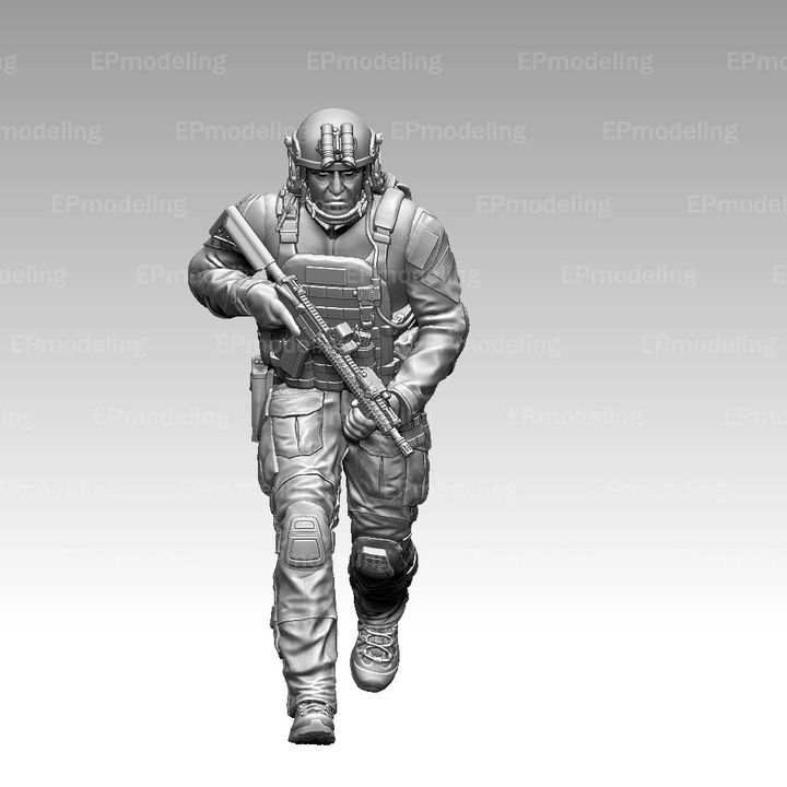 3D Printable US RANGER SOLDIER by Dmitry Tishchenkov