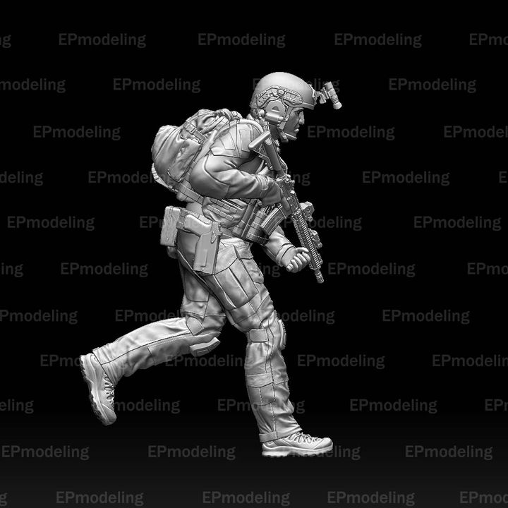 3D Printable US RANGER SOLDIER by Dmitry Tishchenkov