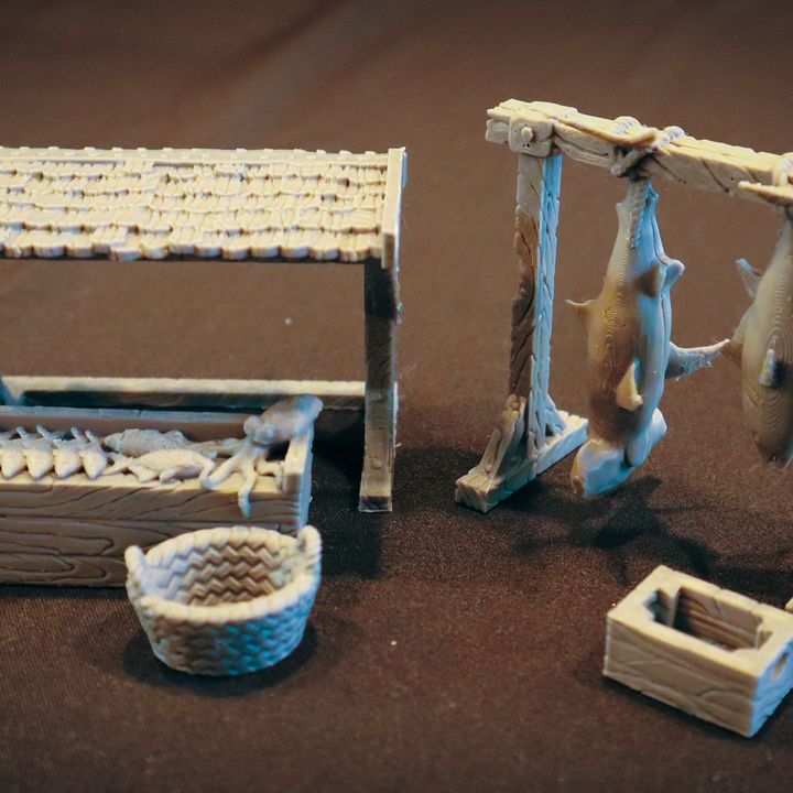 3D Printable Market Items by Black Scrolls Games