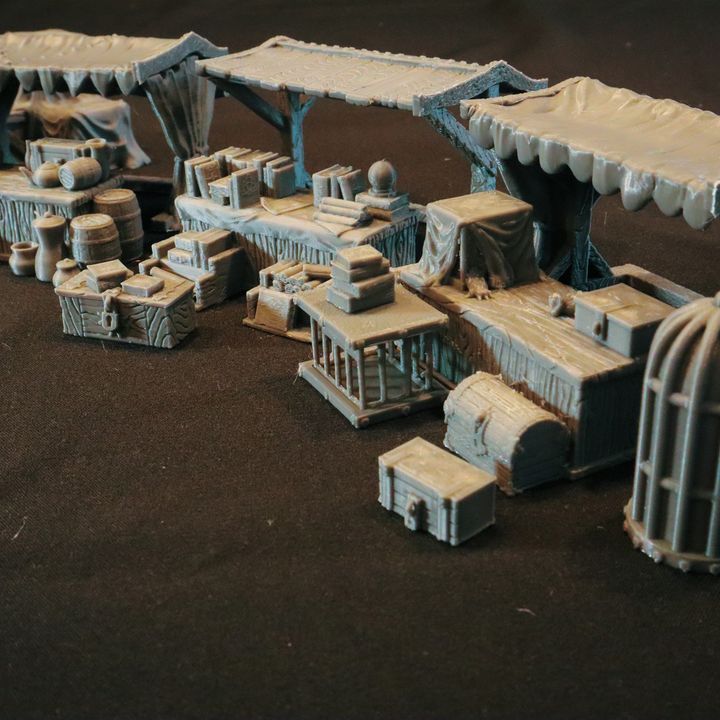 3D Printable Market Items by Black Scrolls Games