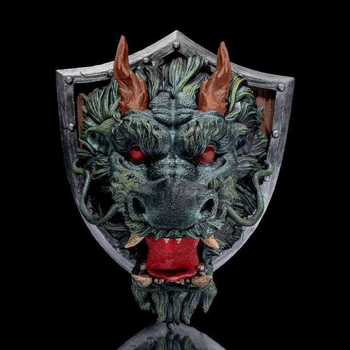 3D Printable Eastern Dragon Trophy by Stlflix