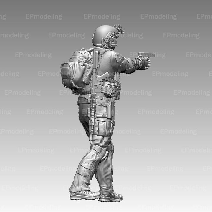 3D Printable US RANGER SOLDIER by Dmitry Tishchenkov