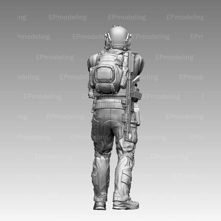 3D Printable US RANGER SOLDIER by Dmitry Tishchenkov