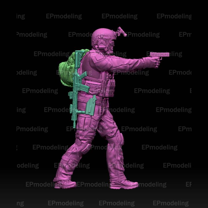 3D Printable US RANGER SOLDIER by Dmitry Tishchenkov