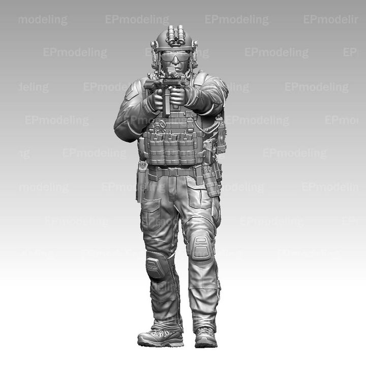 3D Printable US RANGER SOLDIER by 3Dimontis