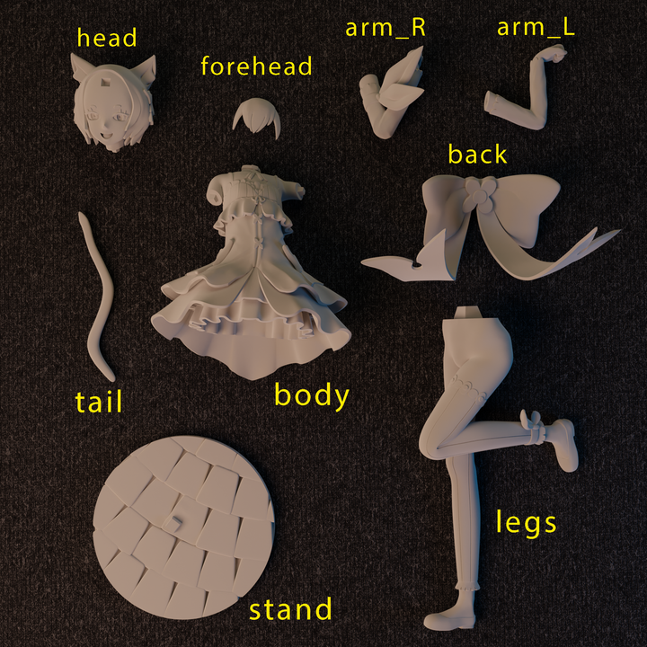 3D Printable Anime Femboy Felix by FunserviceSTL