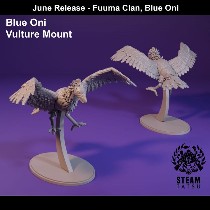 3D Printable Fuuma Clan - Vulture mount by Steam Tatsu