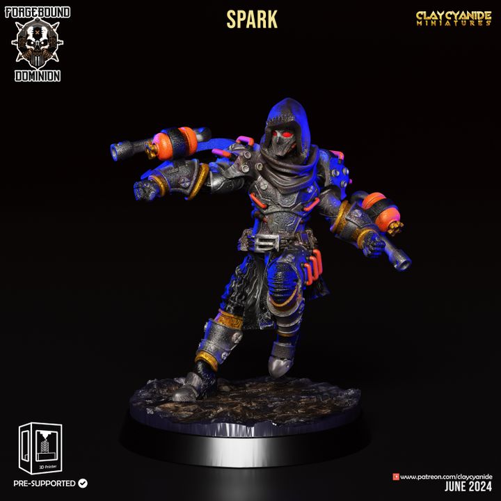 3D Printable Spark by Clay Cyanide Miniatures