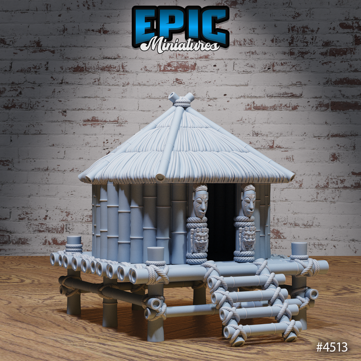 3D Printable Safari Building / Tribal House Buildings / Forgotten ...