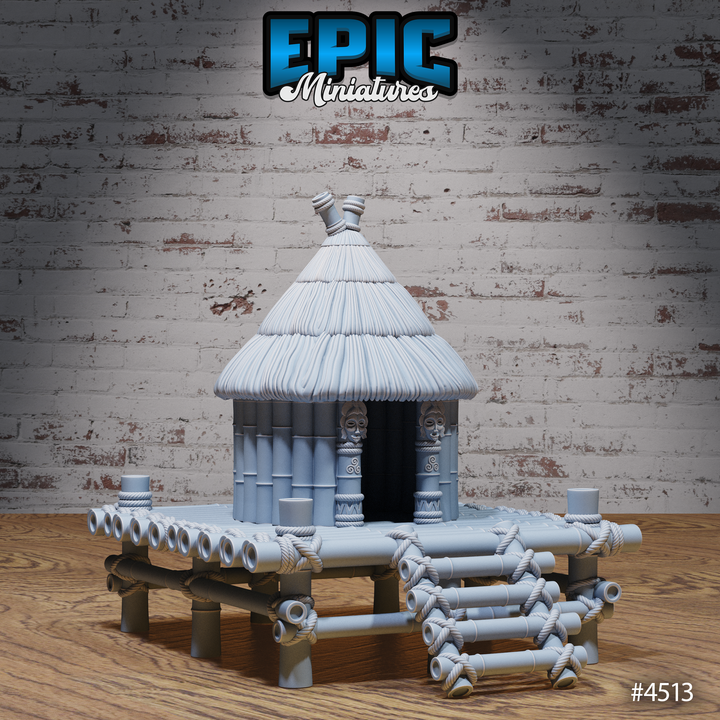 3D Printable Safari Building / Tribal House Buildings / Forgotten ...