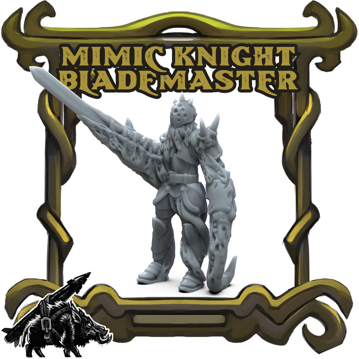 3D Printable Mimic Knight Blademaster by RocketPigGames