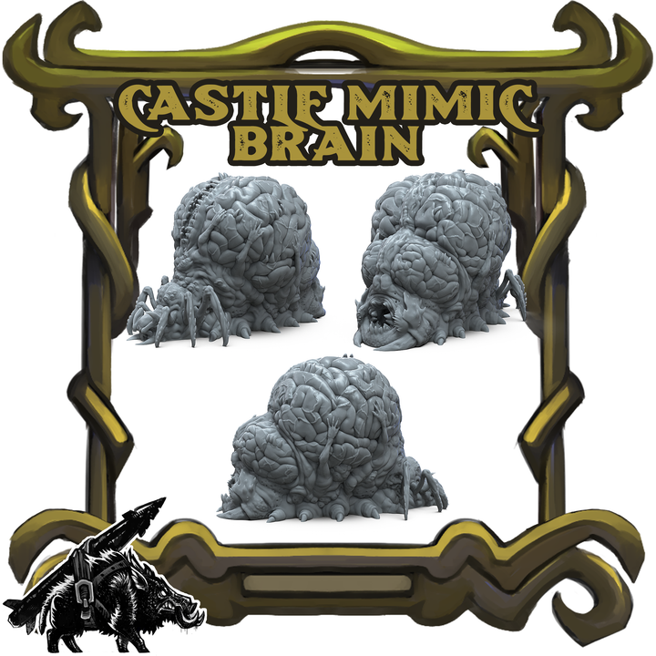 3D Printable Castle Mimic Brain by RocketPigGames