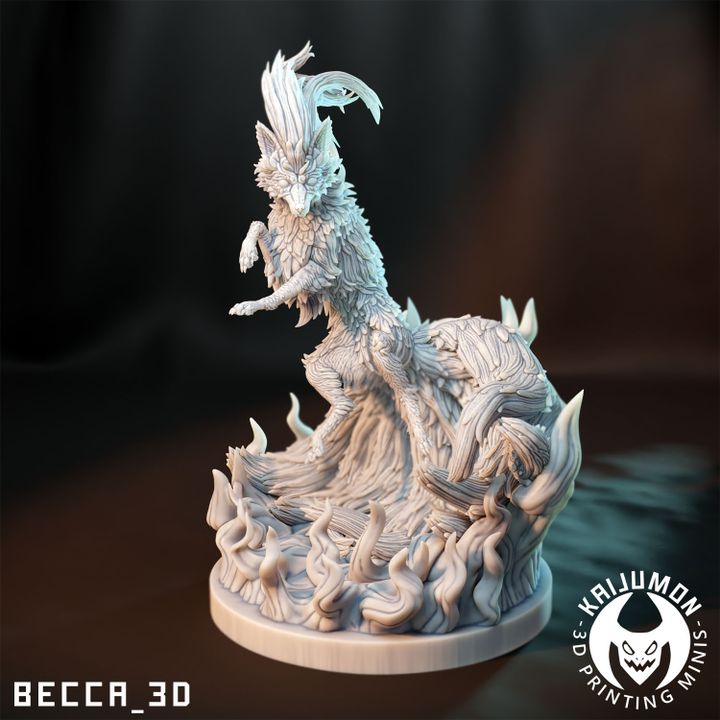 3D Printable Kaijumon Fire Fox by Kaijumon