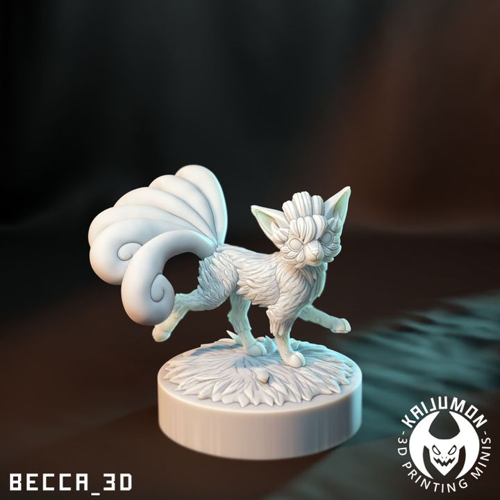 3D Printable Kaijumon Fire Fox by Kaijumon