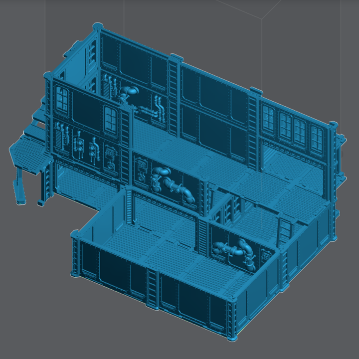 3D Printable Bismuth Vaults Kit by Print Minis