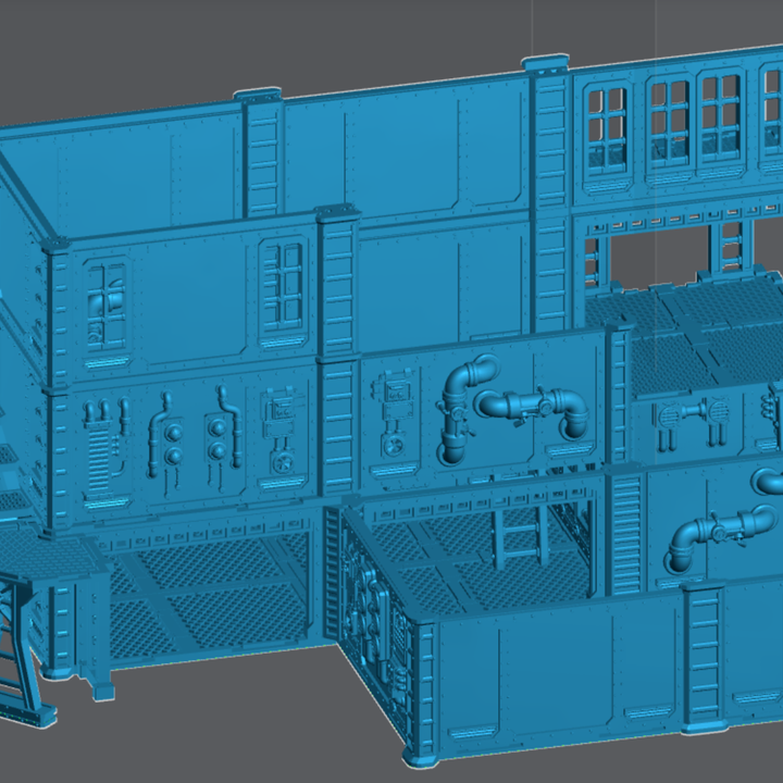3D Printable Bismuth Vaults Kit by Print Minis