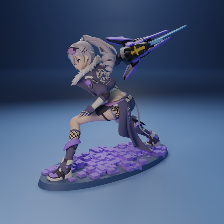 3D Printable SFW and NSFW Stellaron Hunters Hacker by FunserviceSTL