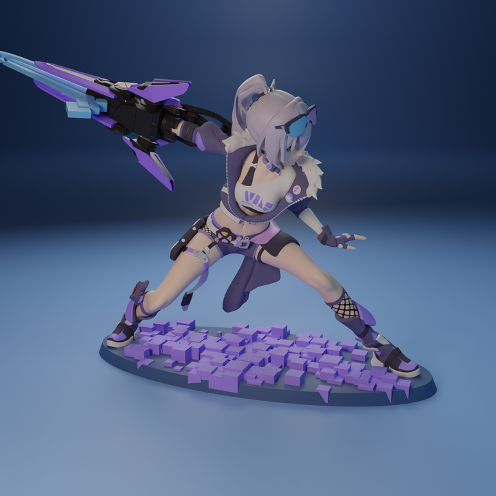 3D Printable SFW and NSFW Stellaron Hunters Hacker by FunserviceSTL