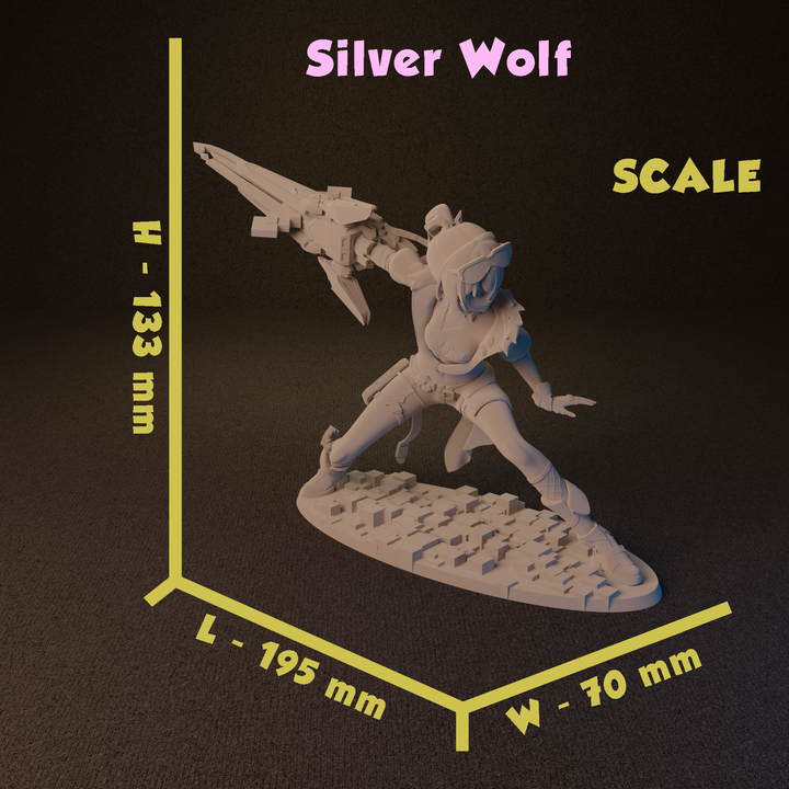 3D Printable SFW and NSFW Stellaron Hunters Hacker by FunserviceSTL