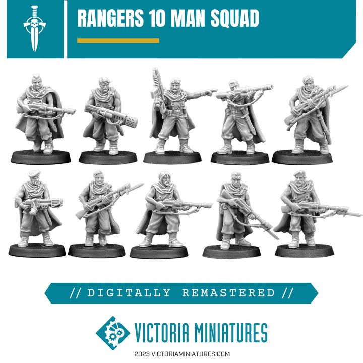 3D Printable Rangers Male Squad remastered by Victoria