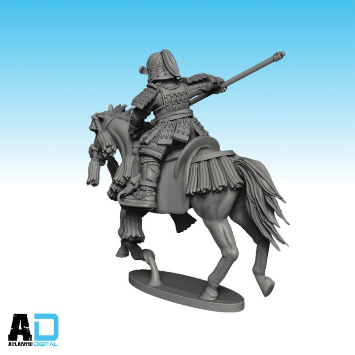 3D Printable Samurai Yari Cavalry by Wargames Atlantic