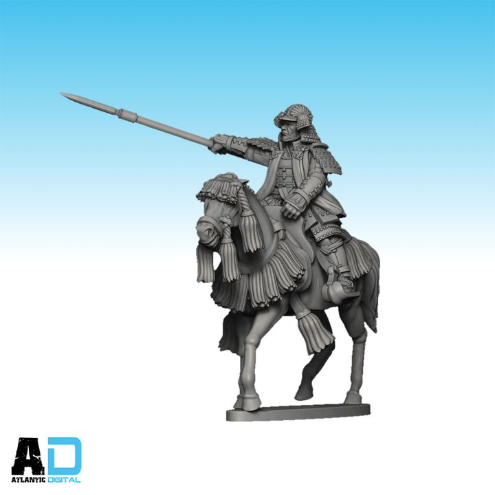 3D Printable Samurai Yari Cavalry by Wargames Atlantic