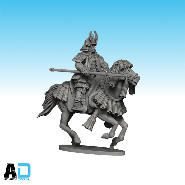 3D Printable Samurai Yari Cavalry by Wargames Atlantic