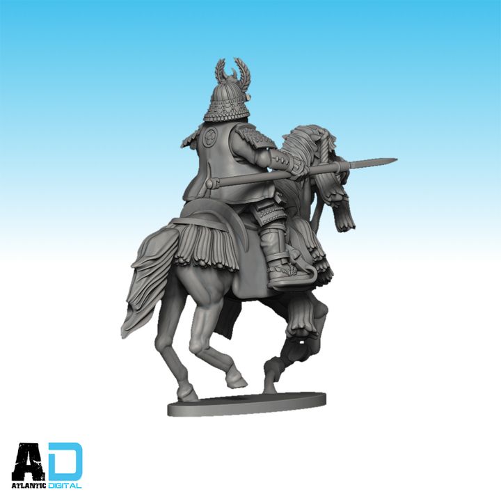3D Printable Samurai Yari Cavalry by Wargames Atlantic