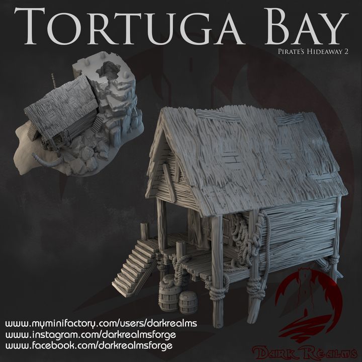 3D Printable Dark Realms - Tortuga Bay - Pirates Hideaway 2 by Dark ...
