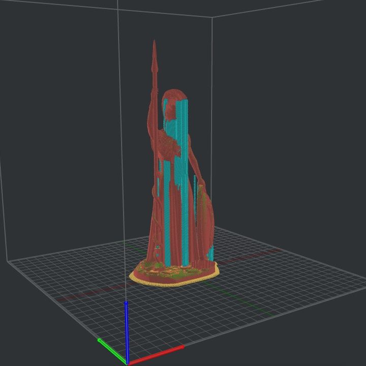 3D Printable Athena Statue by BlueSand3D
