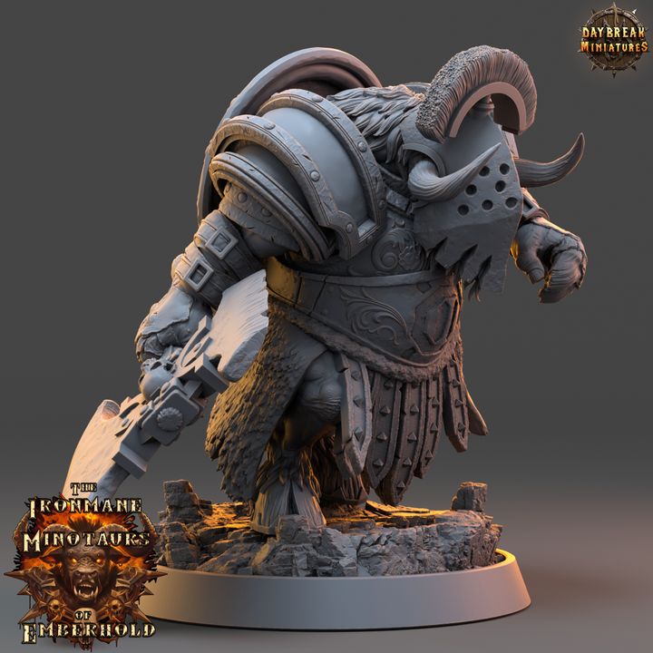 3D Printable Morkath Darkhoof - The Ironmane Minotaurs of Emberhold by ...
