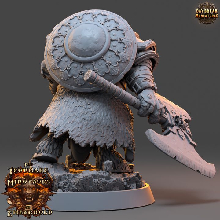 3D Printable Morkath Darkhoof - The Ironmane Minotaurs of Emberhold by ...