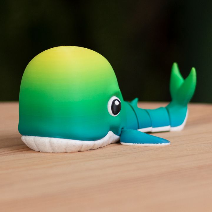 3D Printable WHALE CARTOON ARTICULATED by Rogi Studios