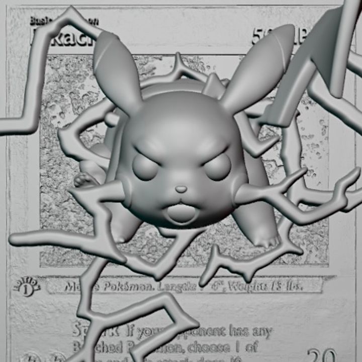 Téléchargement Pikachu 3D 4D Pokemon Card par Andrew