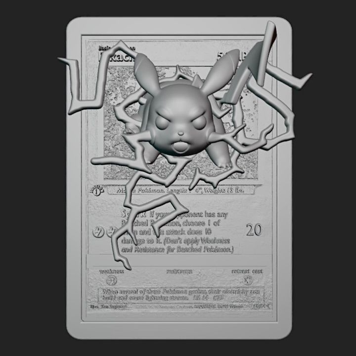 Téléchargement Pikachu 3D 4D Pokemon Card par Andrew