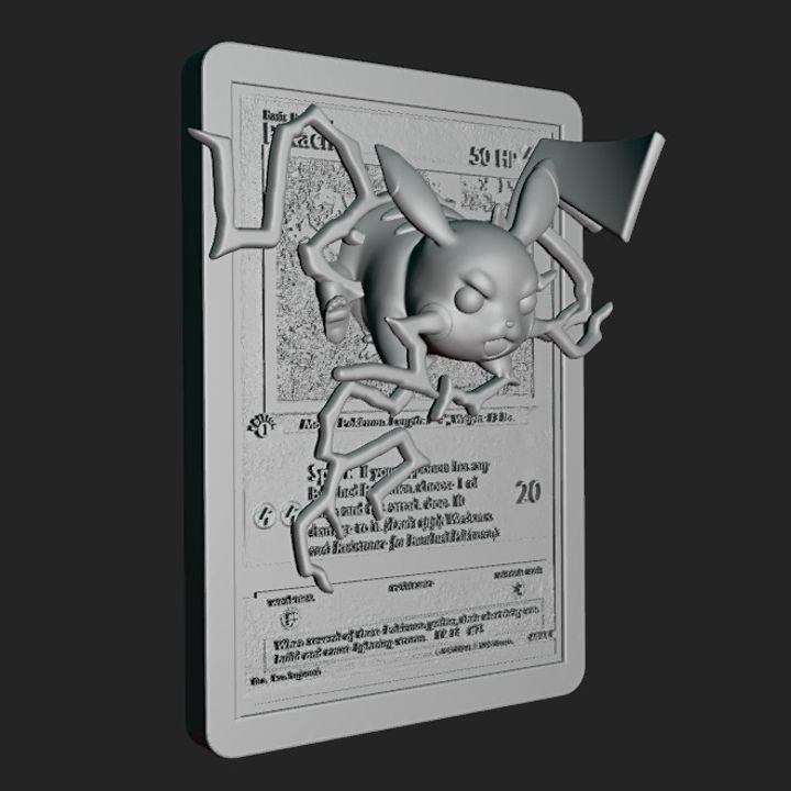 Téléchargement Pikachu 3D 4D Pokemon Card par Andrew