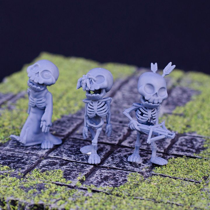 3D Printable Skeleton Crew Expansion! 3 Unique Skeletons + Disassembled ...