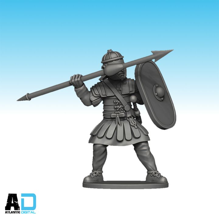 3D Printable Late Romans (Eastern provinces) in Lorica Segmentata by ...