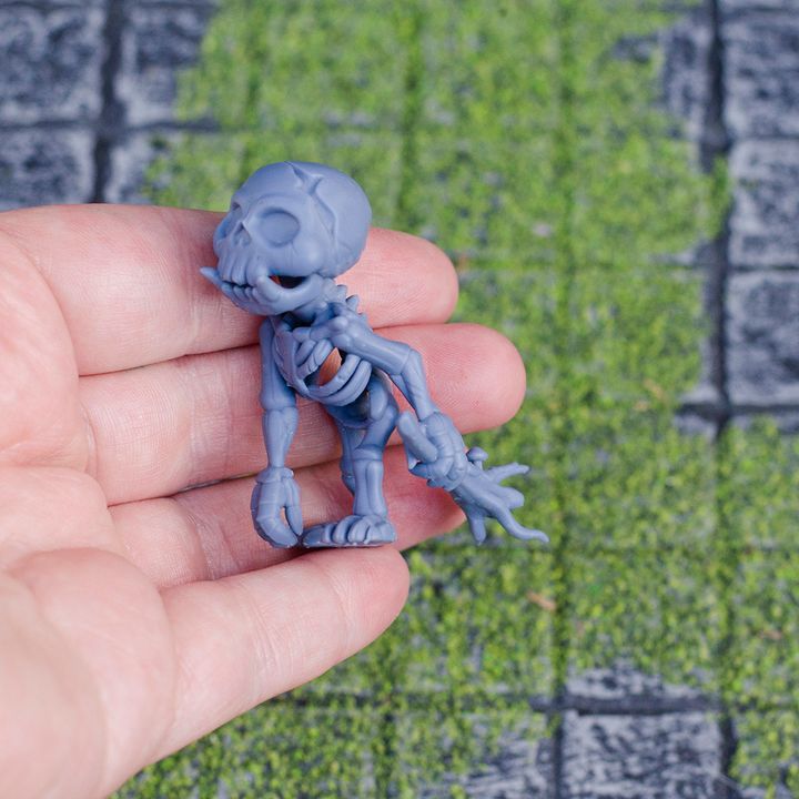 3D Printable Hulking Undead - 3-Pack of Tusked Cave Skeletons by Found ...