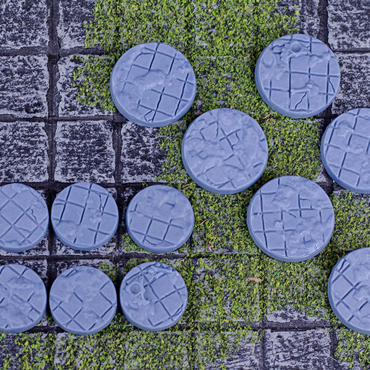 3D Printable Spooky Dungeon 25mm/32mm Tile Bases & Disassembled ...