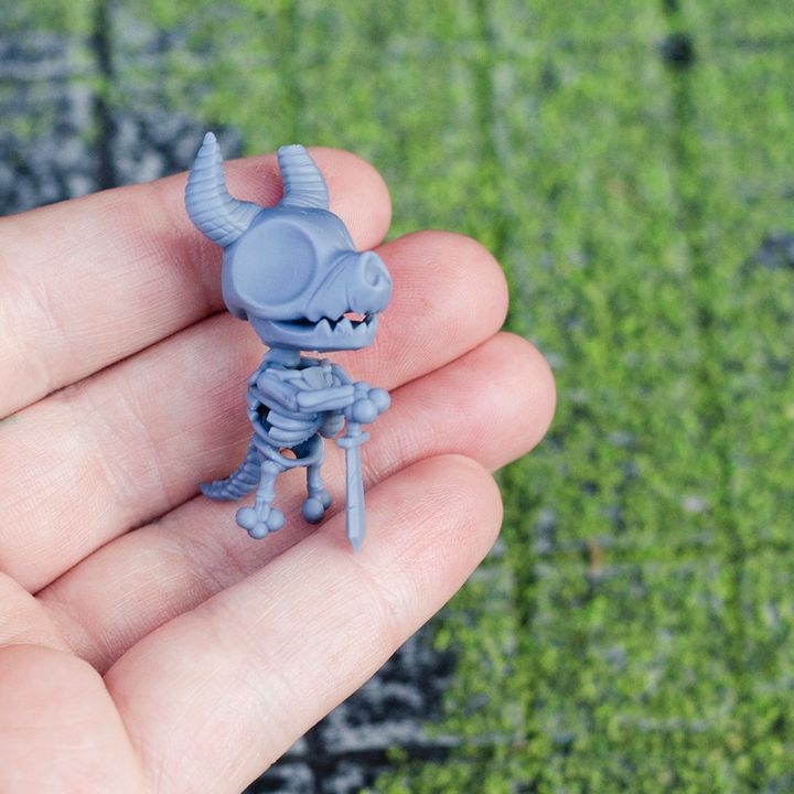 3D Printable Spooky Skeleton Kobolds - 4 Little Guys for your dungeon ...