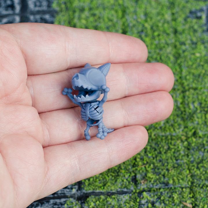 3D Printable Spooky Skeleton Kobolds - 4 Little Guys for your dungeon ...