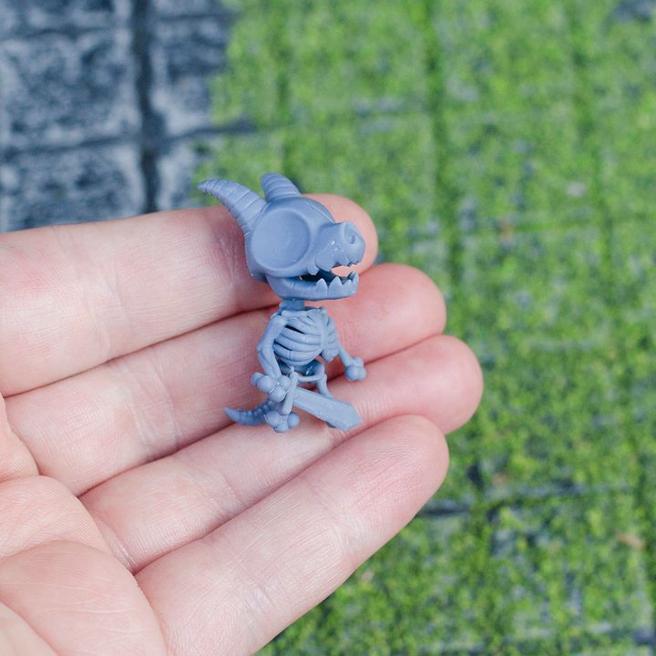 3D Printable Spooky Skeleton Kobolds - 4 Little Guys for your dungeon ...