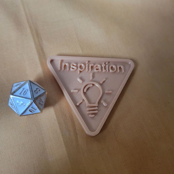 3D Printable Inspiration Token by Nicholas Diaz