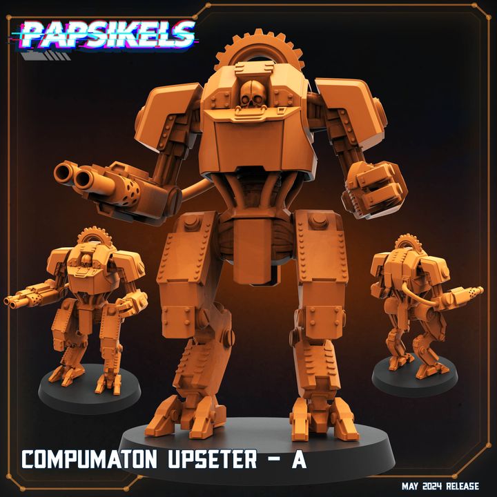 3D Printable COMPUMATON UPSETERS by PAPSIKELS MINIATURES